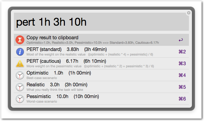 PERT Calculator | Packal